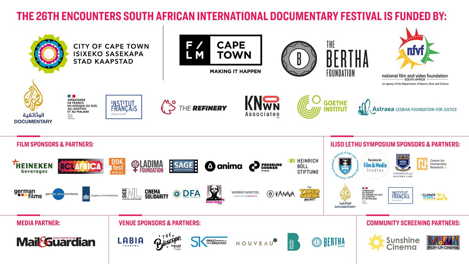 Compelling Line-Up of Films for Encounters South African International ...
